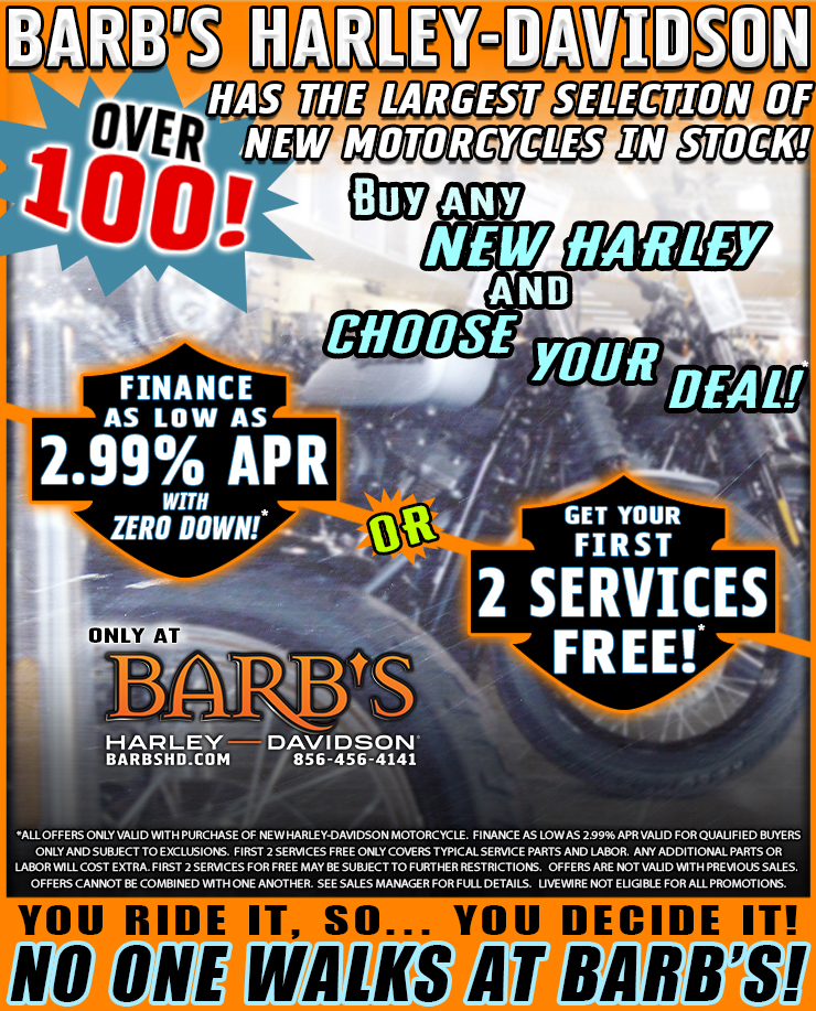 Promo3 | Barb's Harley-Davidson® | Mt. Ephraim New Jersey